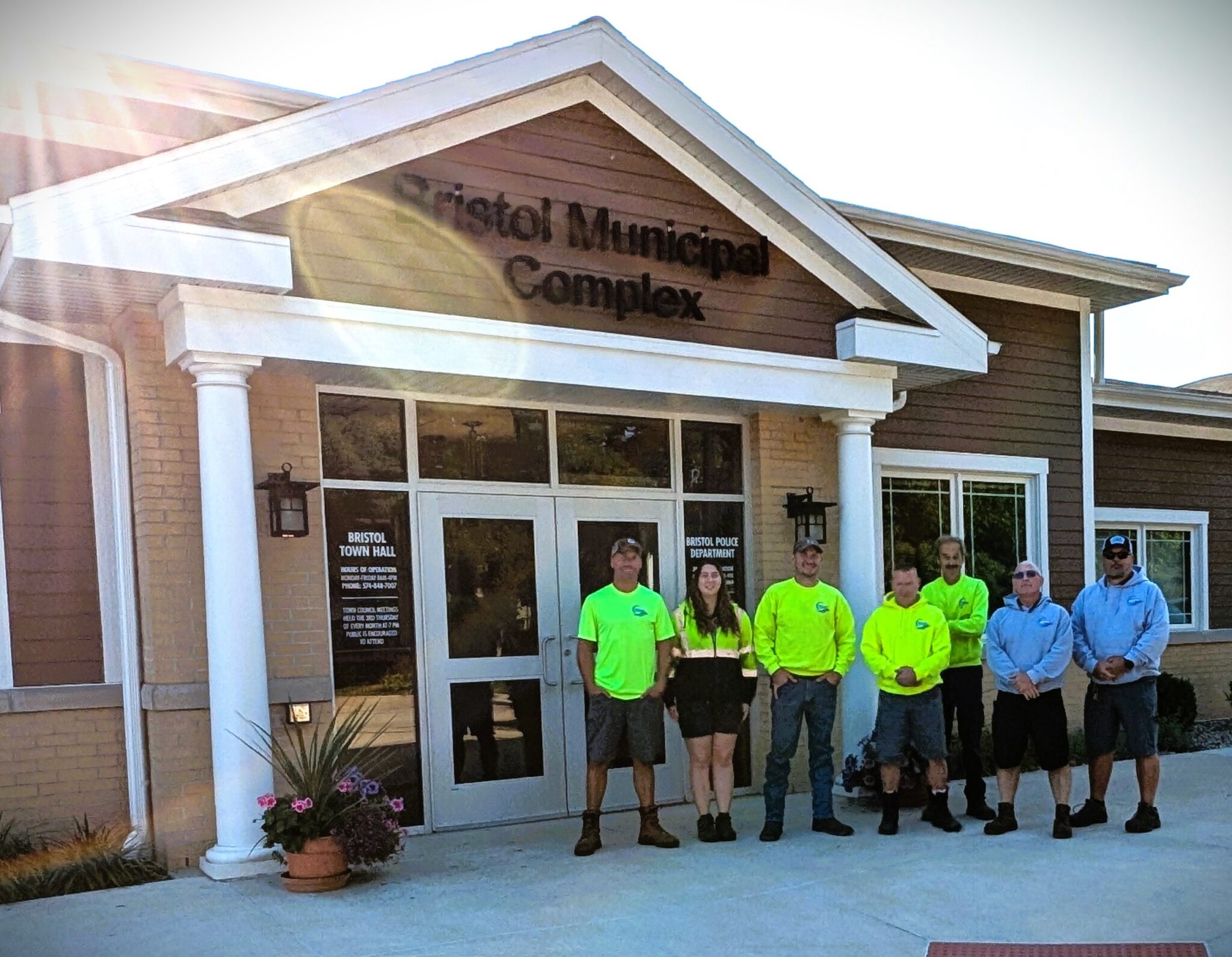 Town Hall and Staff - Town of Bristol